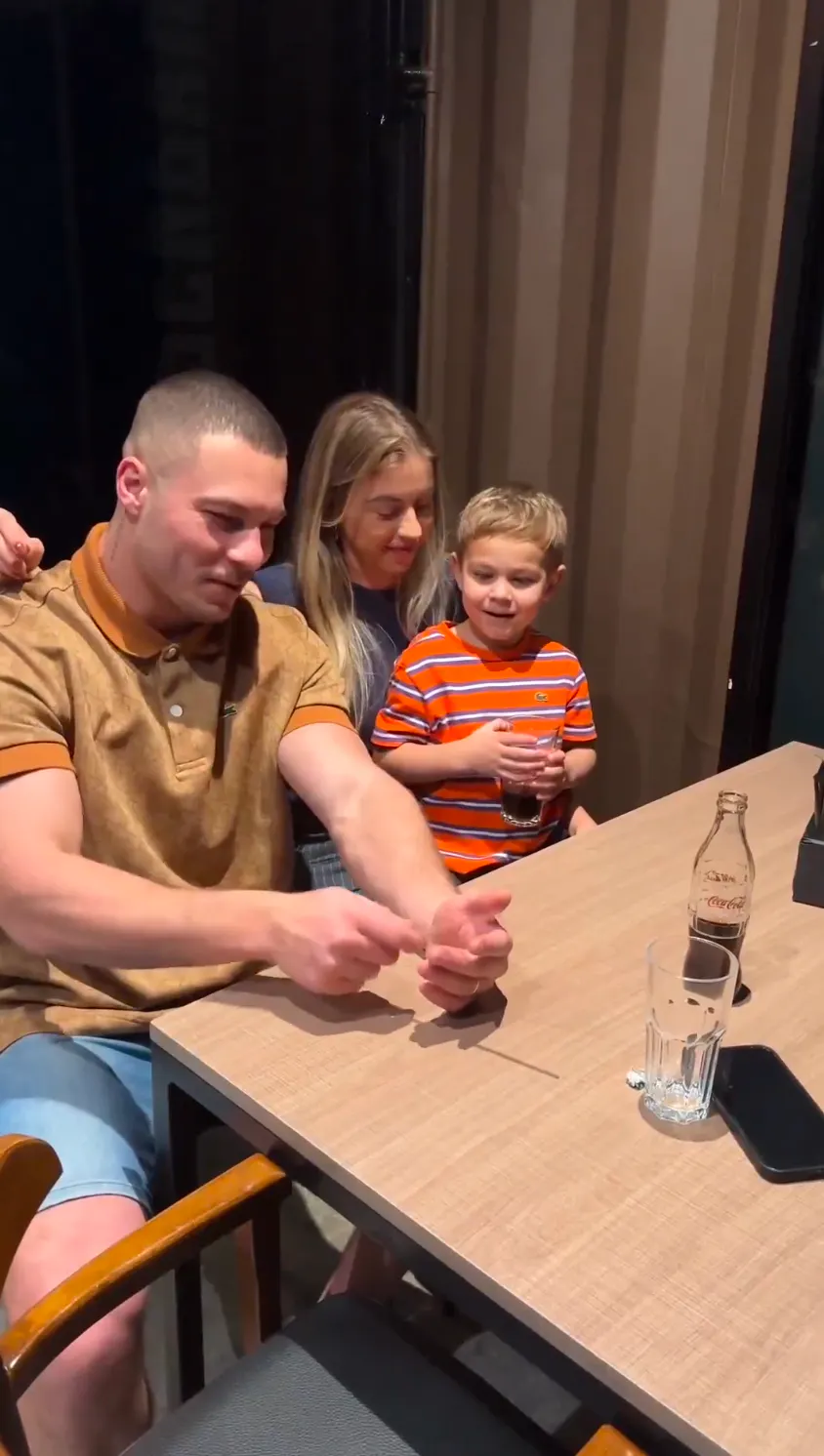 Father's Magic Trick Blows His Son's Mind