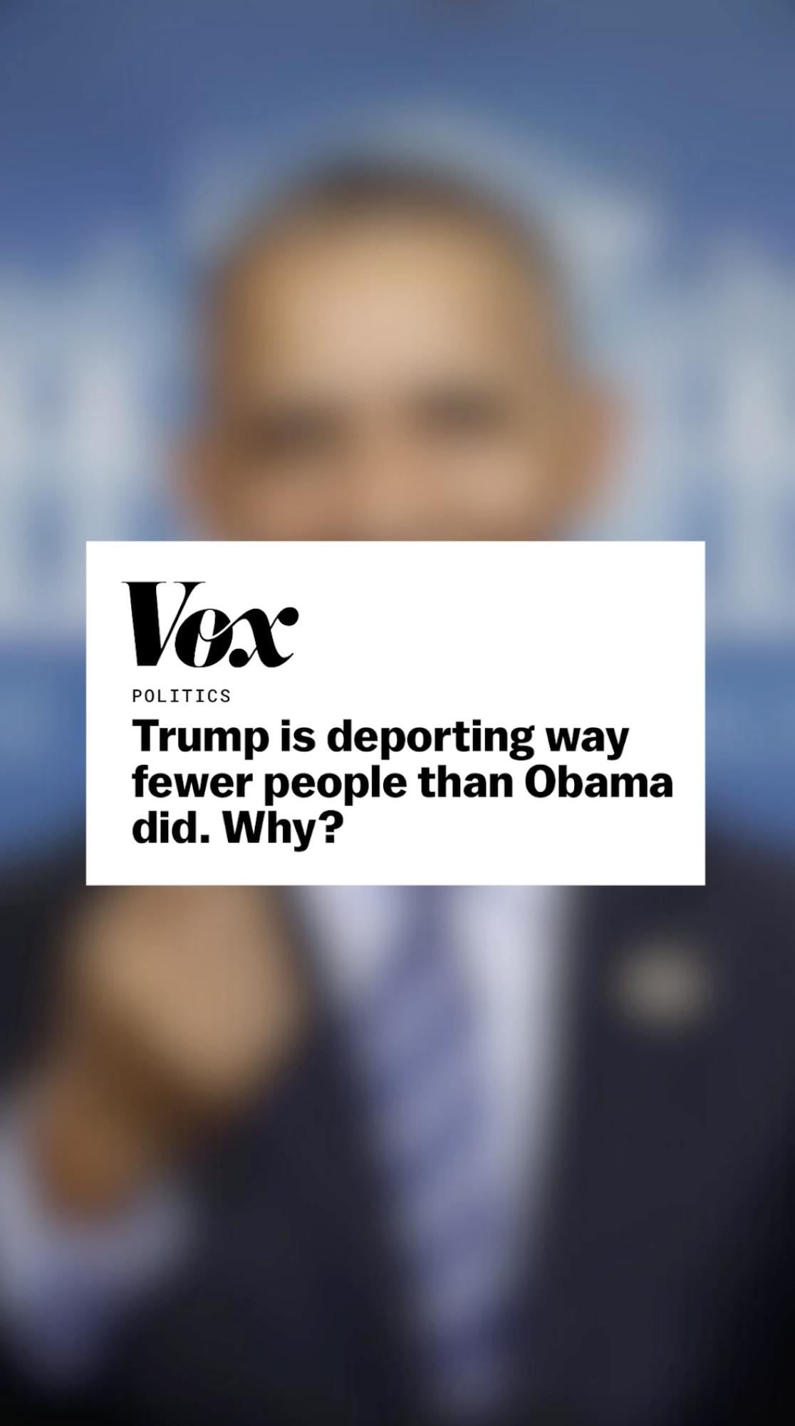 Girl you're married to the deporter in chief